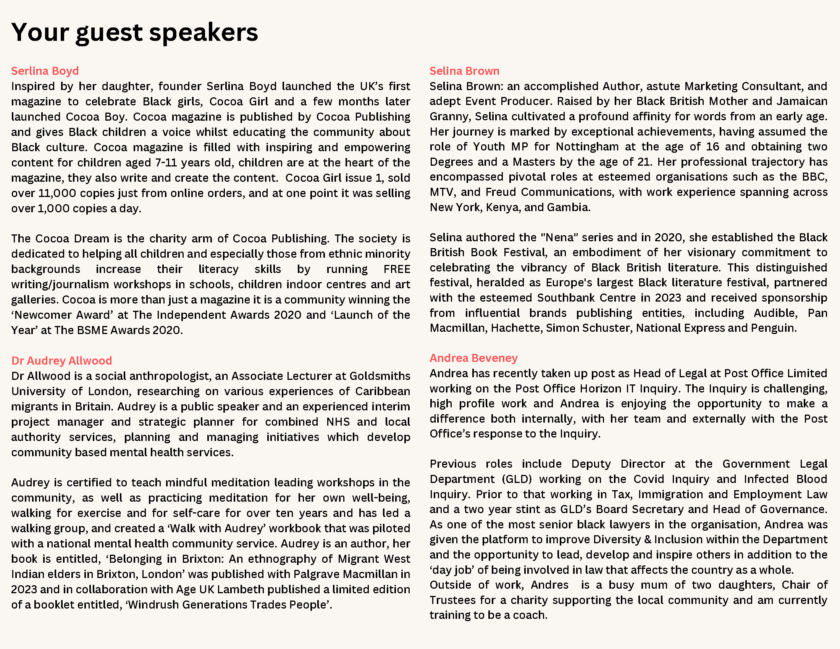 LET’S TALK! To Our Sisters – cbmeforum